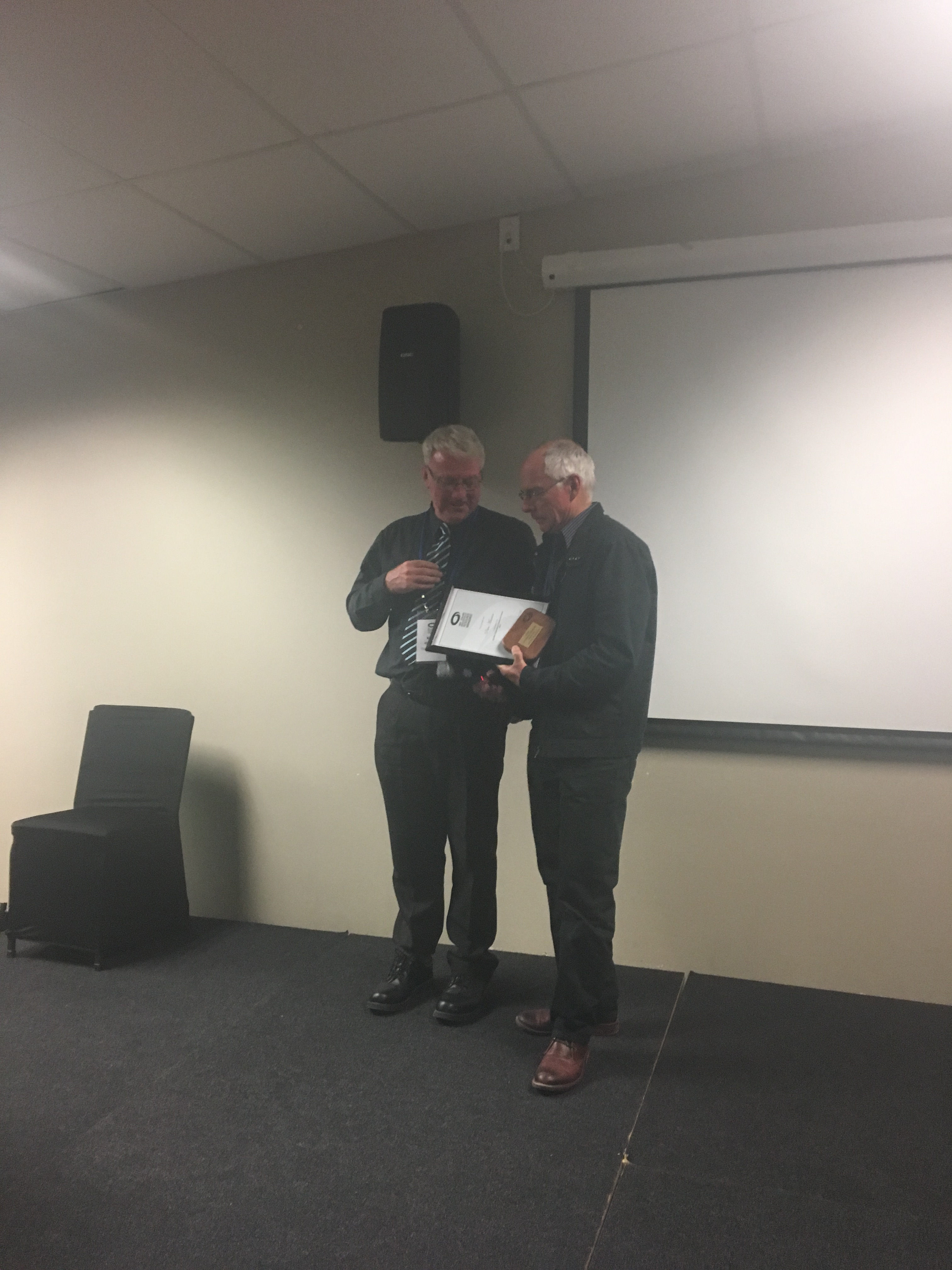 Peter Manson receives an Award | Whangawehi Catchment Management Group
